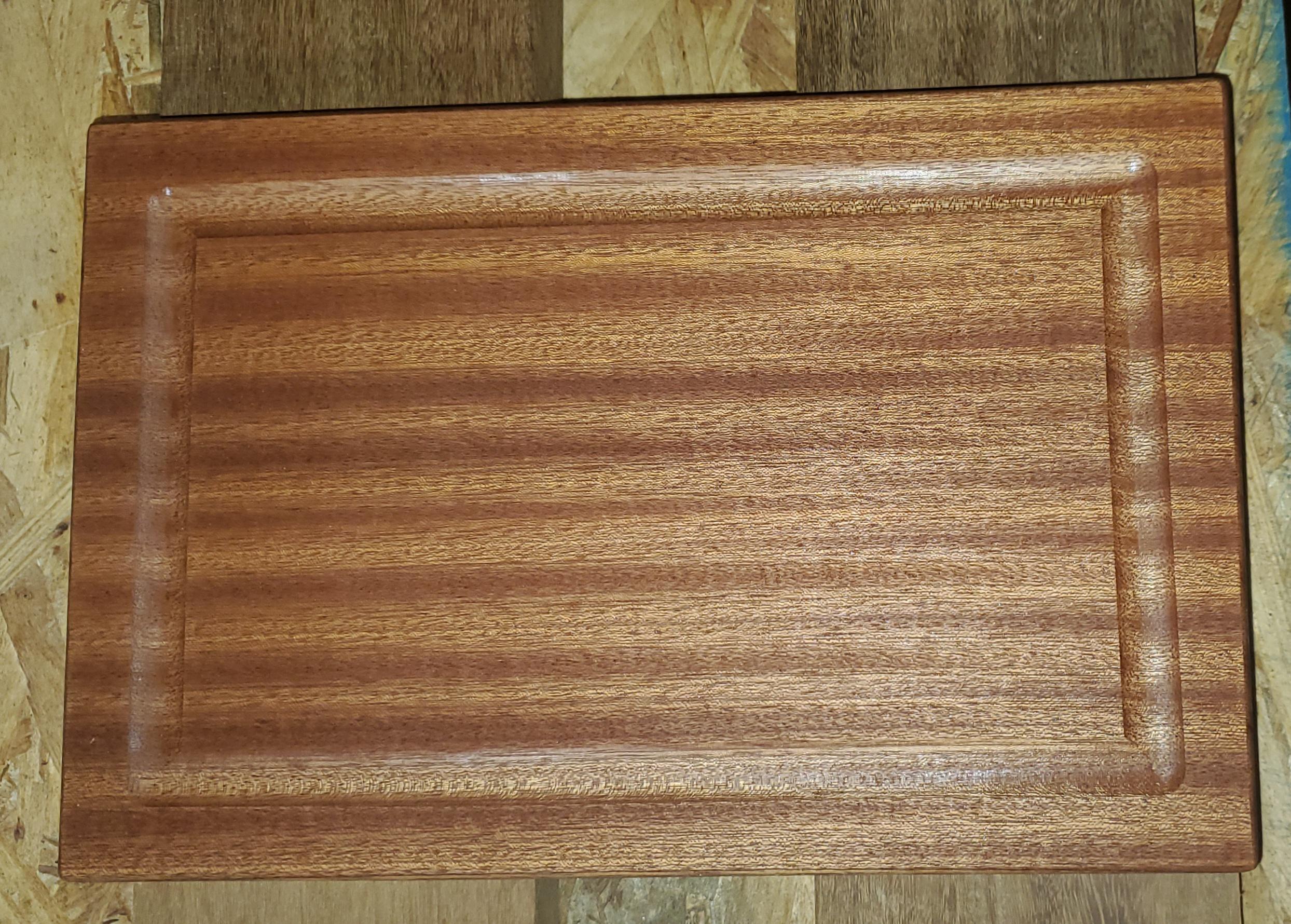Sapele Wood Cutting Board - Etsy