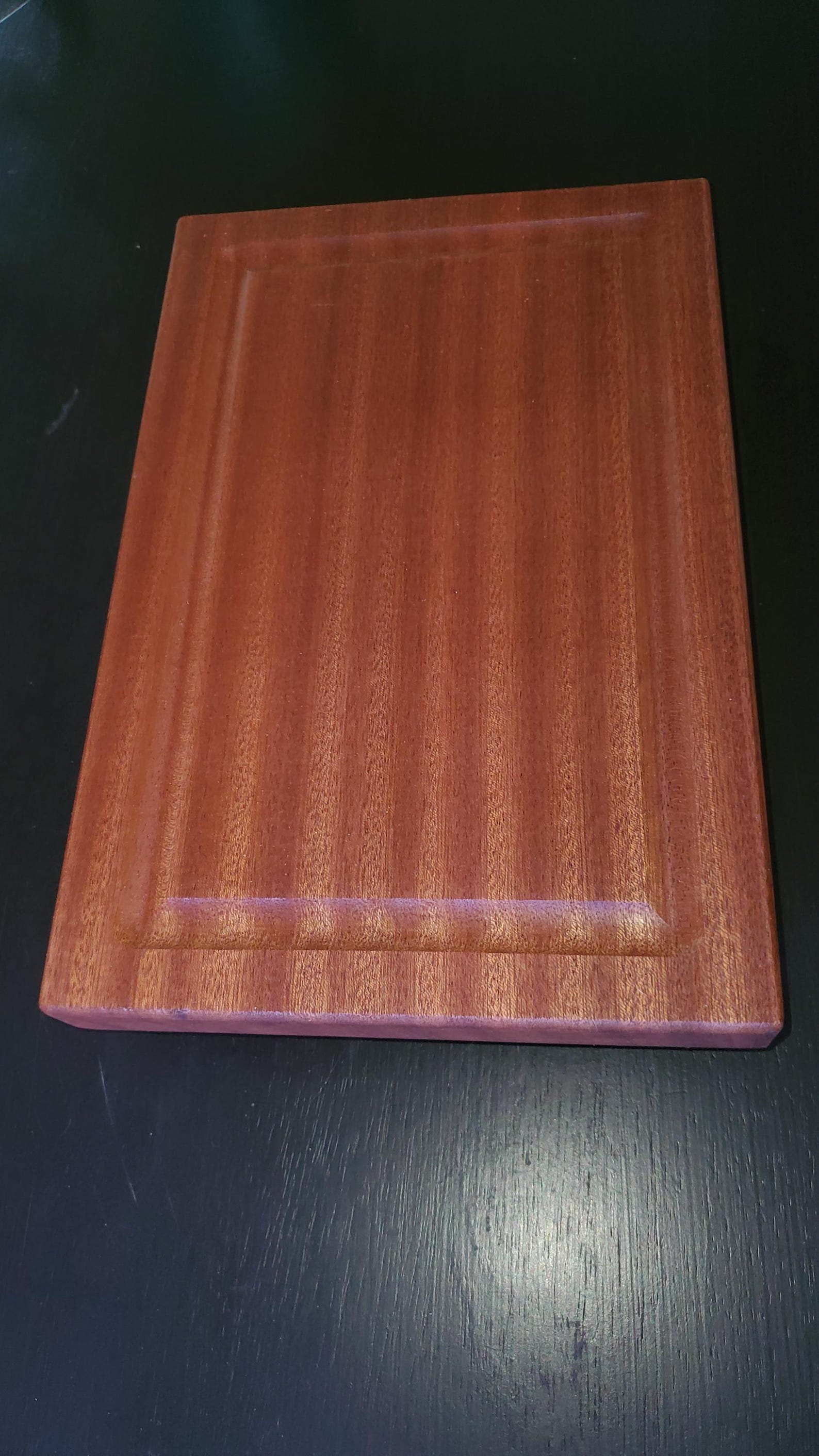 Sapele Wood Cutting Board - Etsy