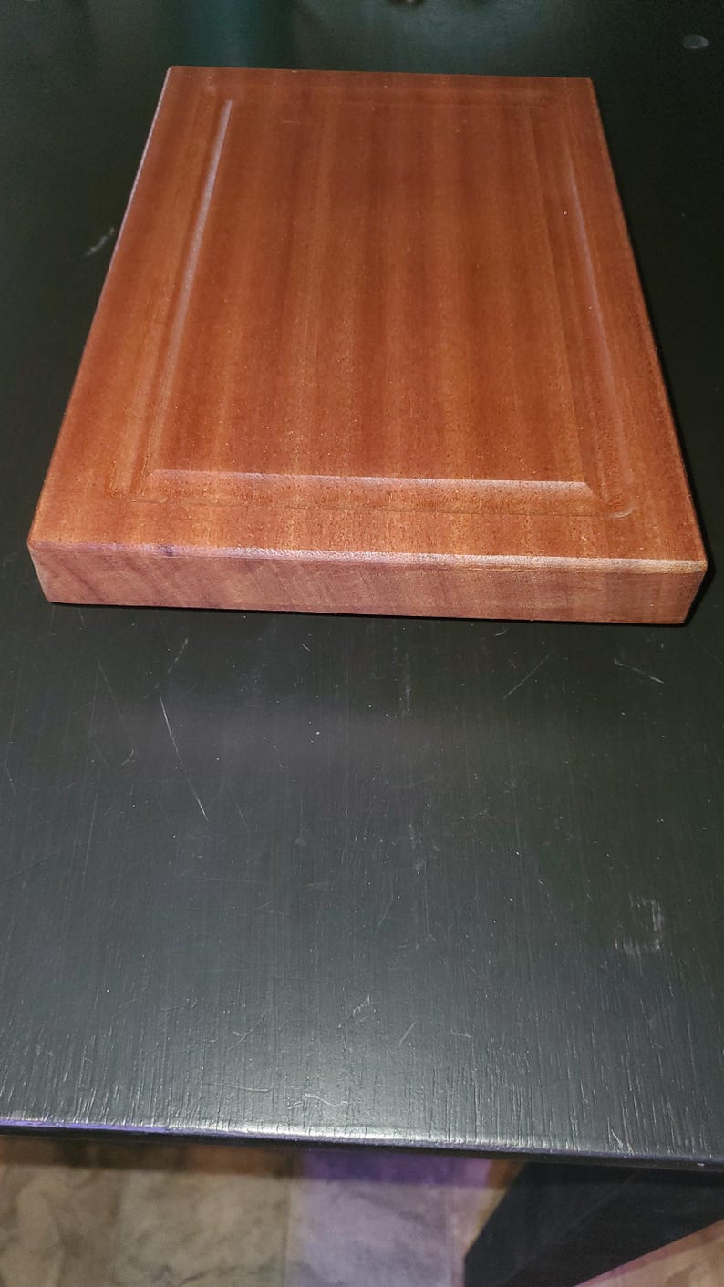 Sapele Wood Cutting Board - Etsy