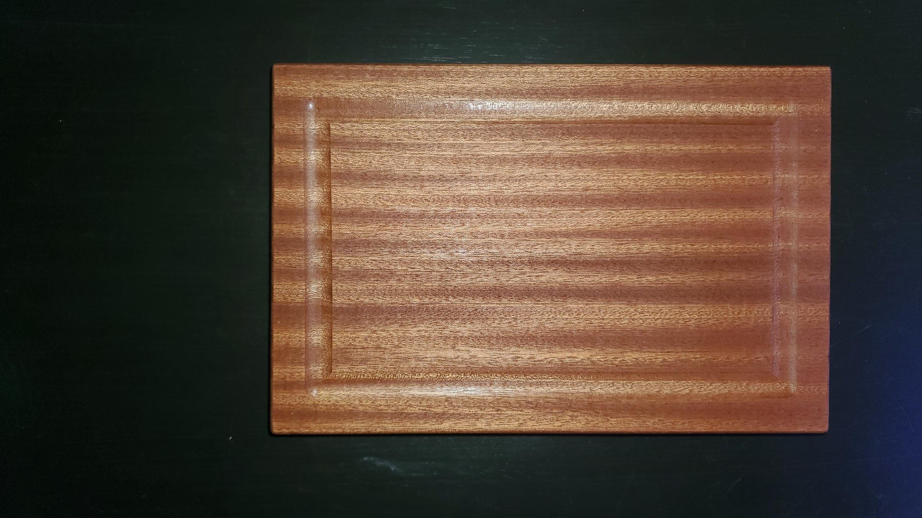 Sapele Wood Cutting Board - Etsy