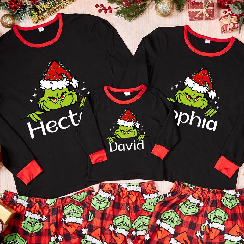 Grinch Pajamas - Etsy