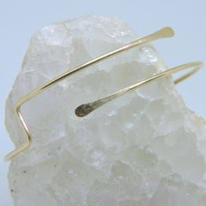 Upper Arm Jewelry - Armlet - Armband - Gold Hammered Offset Geometric ...