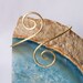 Brass Armlet - Hammered Brass Arm Torc - Gold Armlet - Small Swirl ...