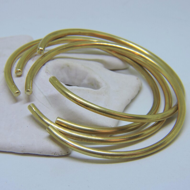 Gold Stackable Bangles 3mm Thick Open End Bangle Stacking - Etsy