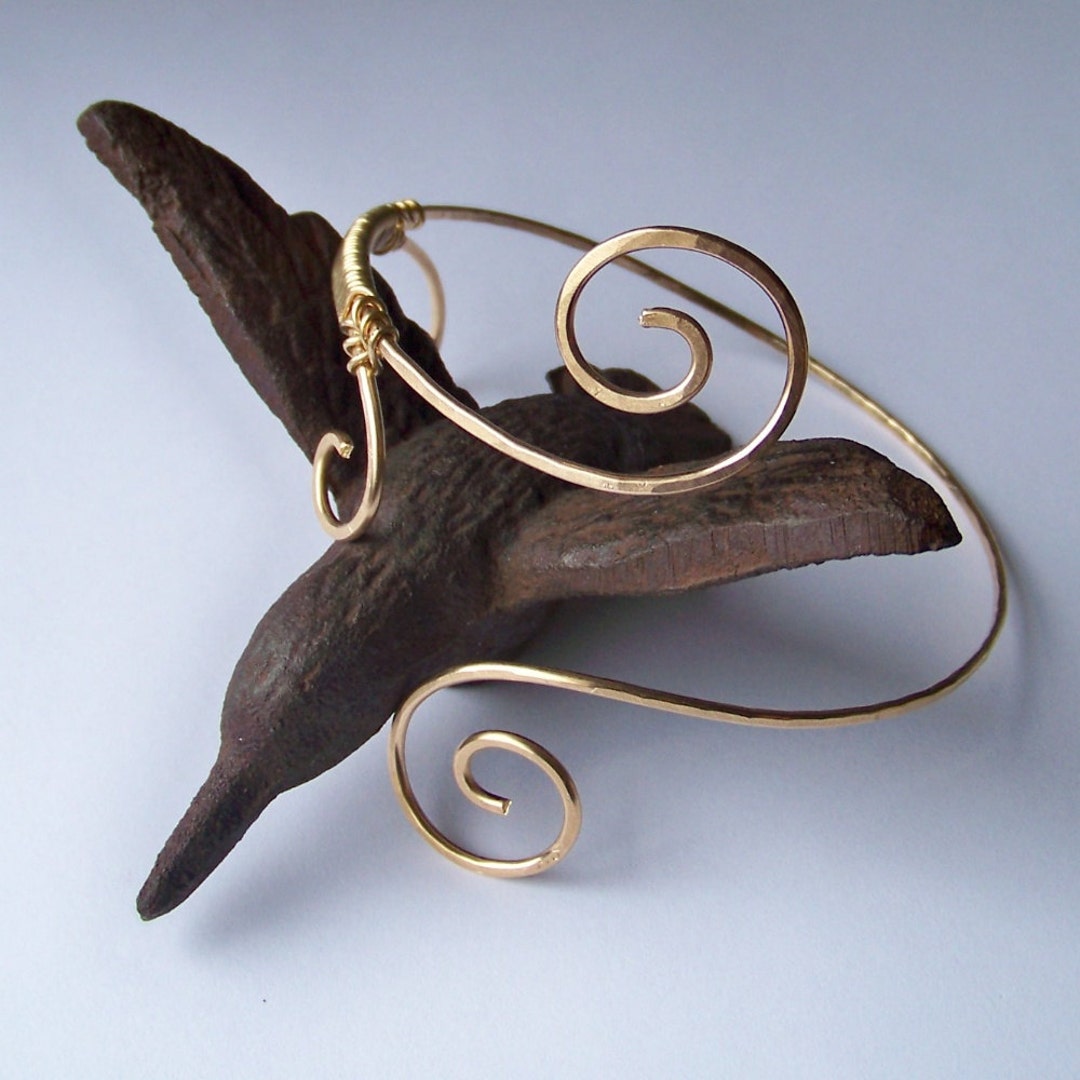 Gold Armlet Sexy Brass Armlet Arm Torc Armband Upper Arm Cuff ...