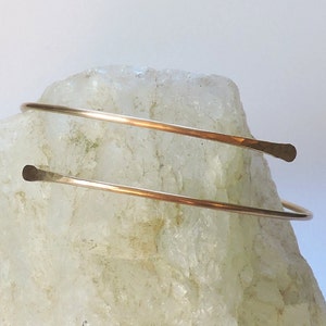 Rose Gold Colored Armlet - Minimalist Textured Bronze Upper Arm ...