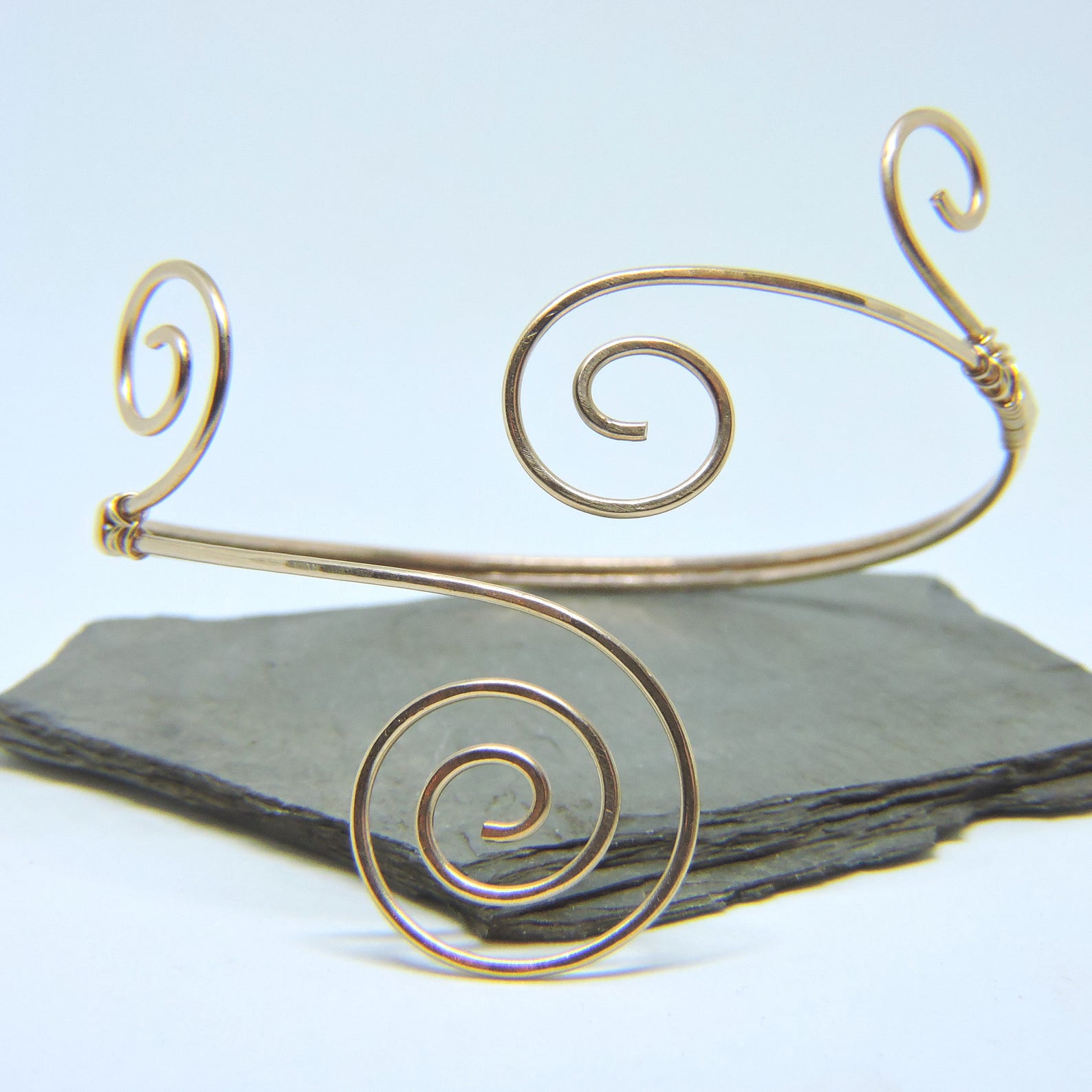 Copper Armlet Armband Upper Arm Cuff Multiple Swirl - Etsy