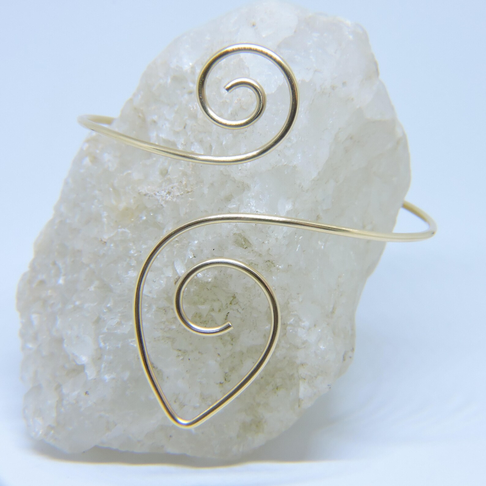 Upper Arm Jewelry Gold Arm Band Armlet Smooth Leaflet - Etsy