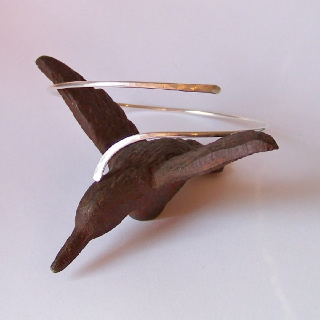 Silver Armlet Silver Minimalist Textured Armband With Single - Etsy