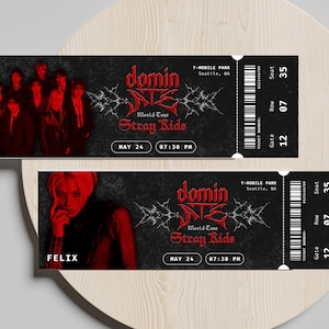 Personalized Stray Kids Concert Ticket: Kpop Canva Template (digital ...