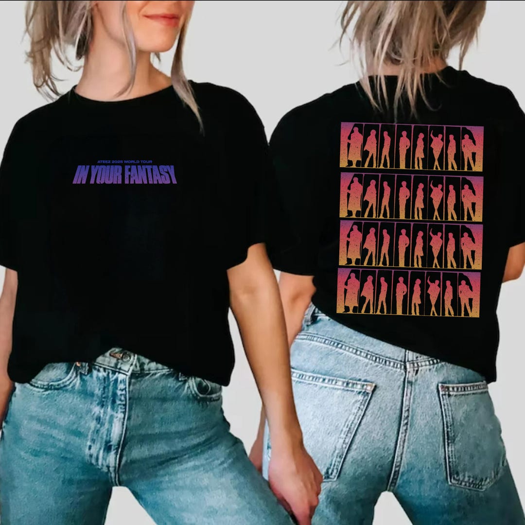 ATEEZ in Your Fantasy 2025 Tour Shirt, Atiny Fan Made Merch, Ateez ...