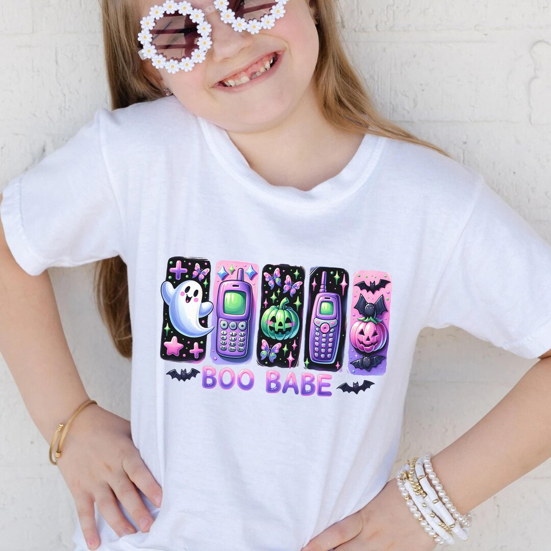 Boo Babe PNG, Y2K Halloween Sublimation, Vaporwave Ghost PNG, Cute ...