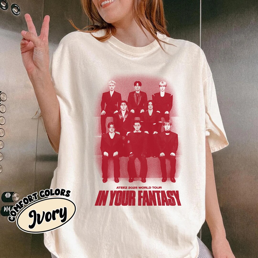 ATEEZ Shirt in Your Fantasy 2025 Tour, Atiny Merch, Ateez Shirts Merch ...