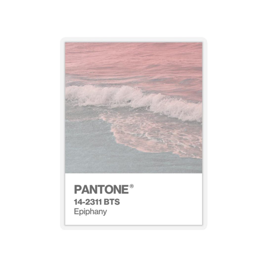 BTS Epiphany Pantone Aesthetic Sunset Beach Sticker, K-pop Fan Gift ...
