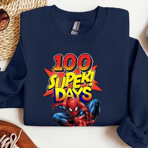 100 Super Days Png, Spiderman 100 Days of School Png, Spider Hero Png ...