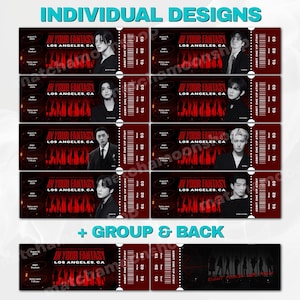 ATEEZ Concert Ticket Template: Customizable Kpop Keepsake (canva) - Etsy