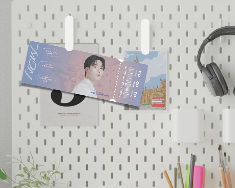 Kpop Concert Ticket Template: SVT Tour Keepsake (canva Editable ...