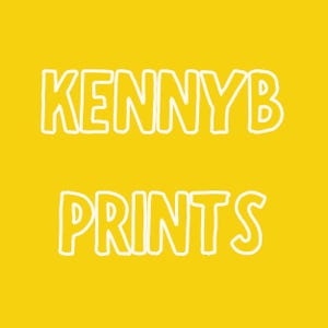 Vintage Yellow Beach Print Yellow Striped Coastal Wall Art Retro Ocean ...