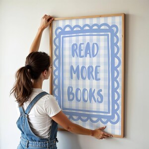 Read More Books Blue Classroom Decor Poster for Teacher Classroom Decor ...