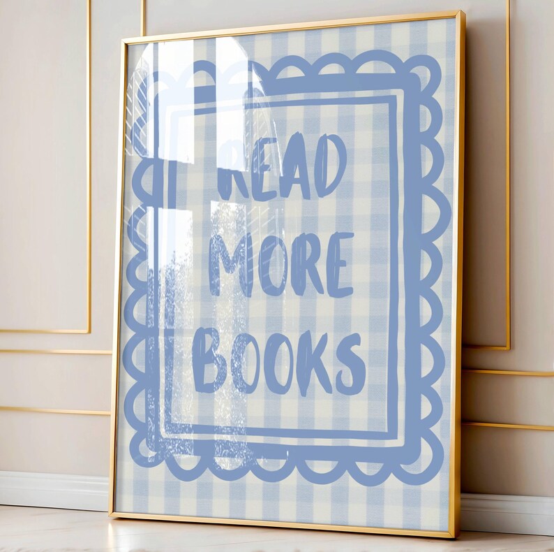 Read More Books Blue Classroom Decor Poster for Teacher Classroom Decor ...