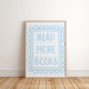 Read More Books Poster, Blue Classroom Decor (digital Download) - Etsy