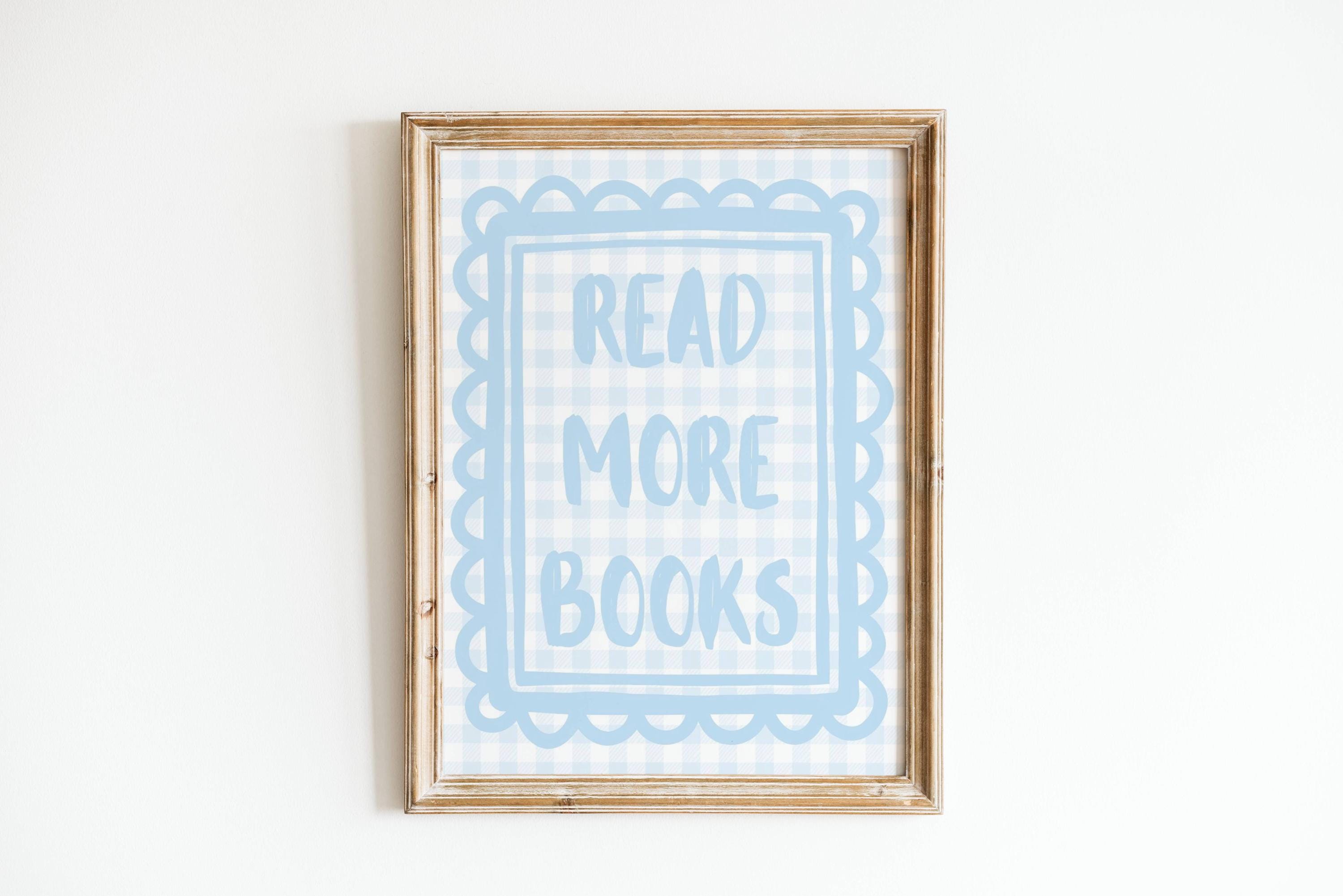 Read More Books Blue Classroom Decor Poster Teacher Classroom Decor ...