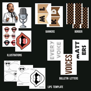 Martin Luther King JR Bulletin Board Kit | MLK Day | Activities ...