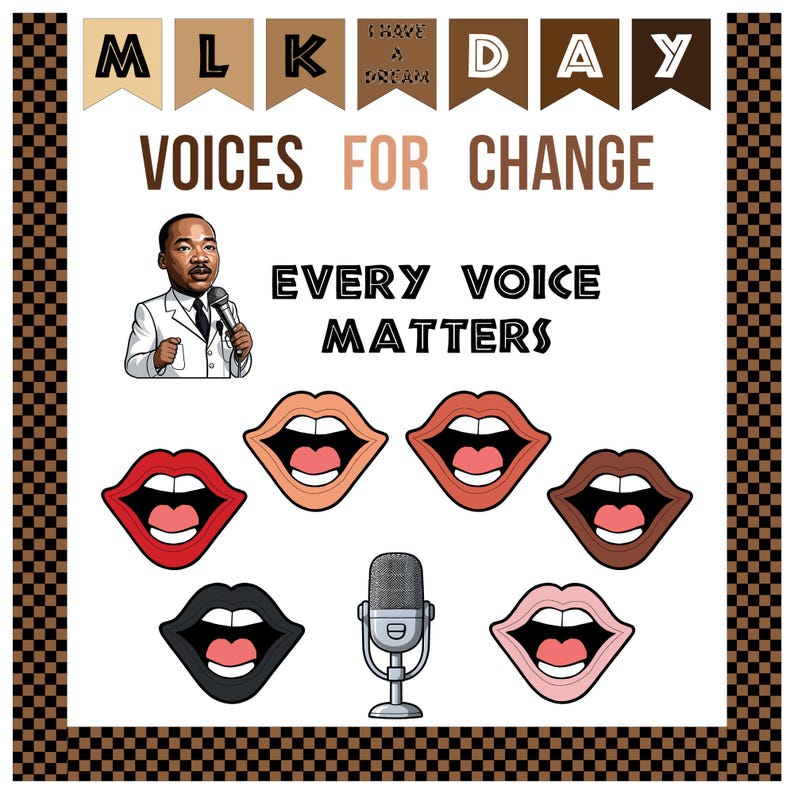 Martin Luther King JR Bulletin Board Kit | MLK Day | Activities ...