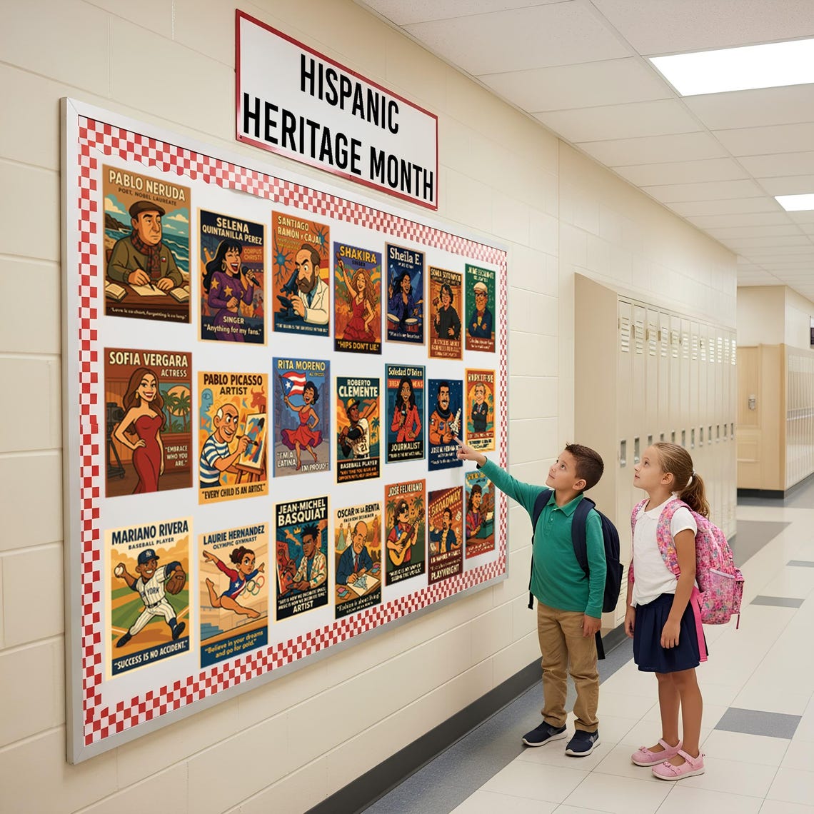 Hispanic Heritage Month Posters: 85 Latinx Leaders, Classroom Bulletin ...