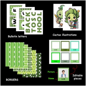 Cactus Back to School Bulletin Board Cactus Door Decor Back to School ...