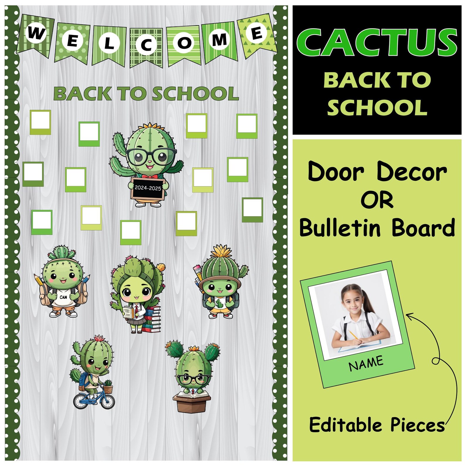 Cactus Back to School Bulletin Board Cactus Door Decor Back to School ...