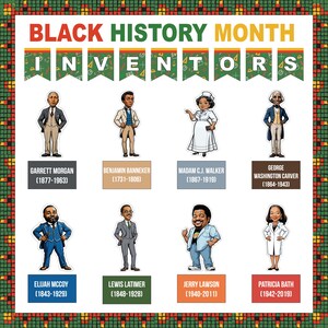 Black History Month Bulletin Board Kit | African American Famous ...