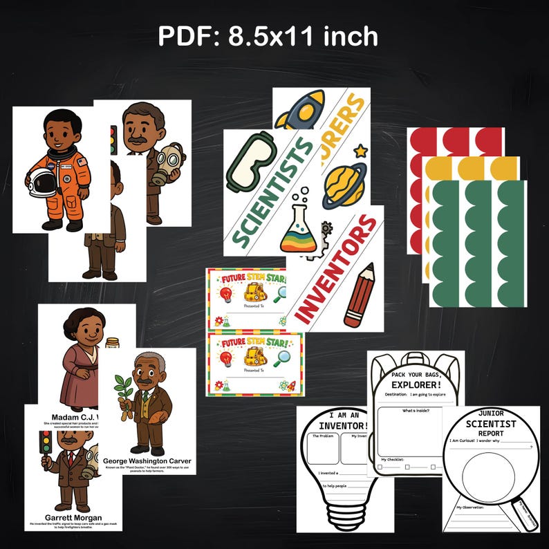 Black History Month STEM Activities & Bulletin Board Kit | MLK Day ...