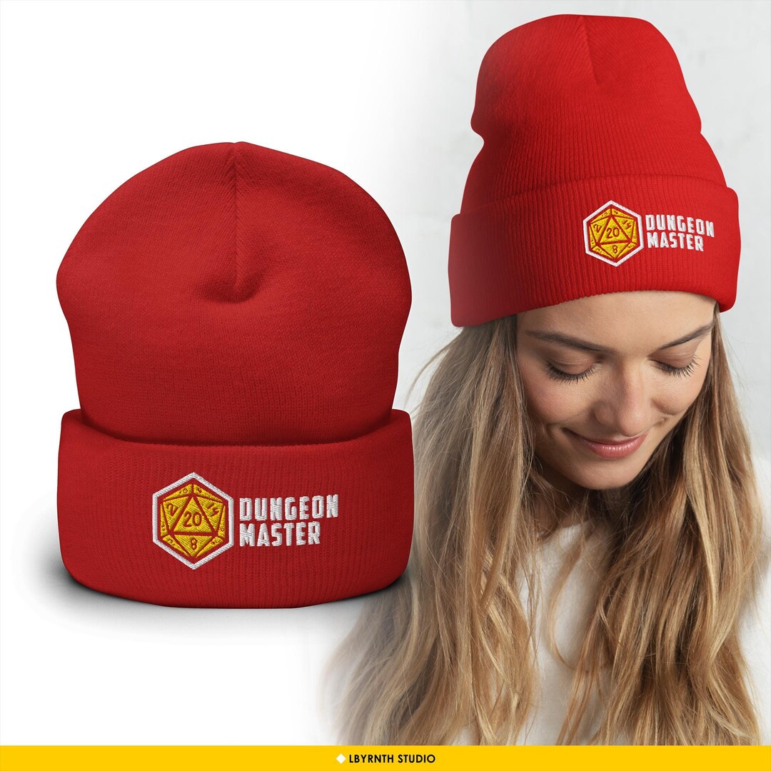 DND Dungeon Master Embroidered Baldurs Gate Beanie Dnd Art Merch, , Dnd ...