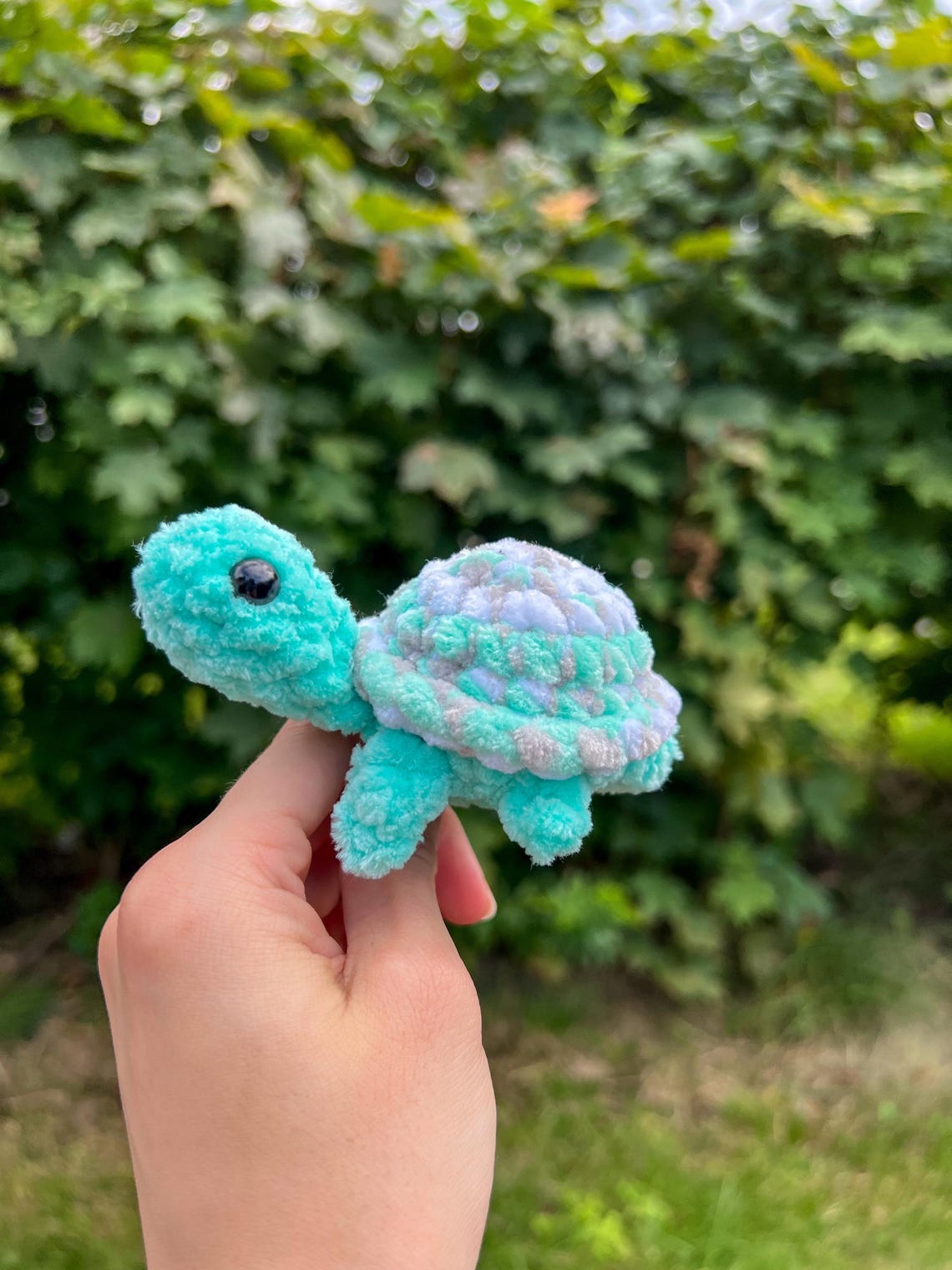Mini Crochet Turtle Plushie - Etsy