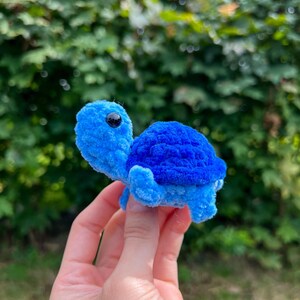 Mini Crochet Turtle Plushie - Etsy