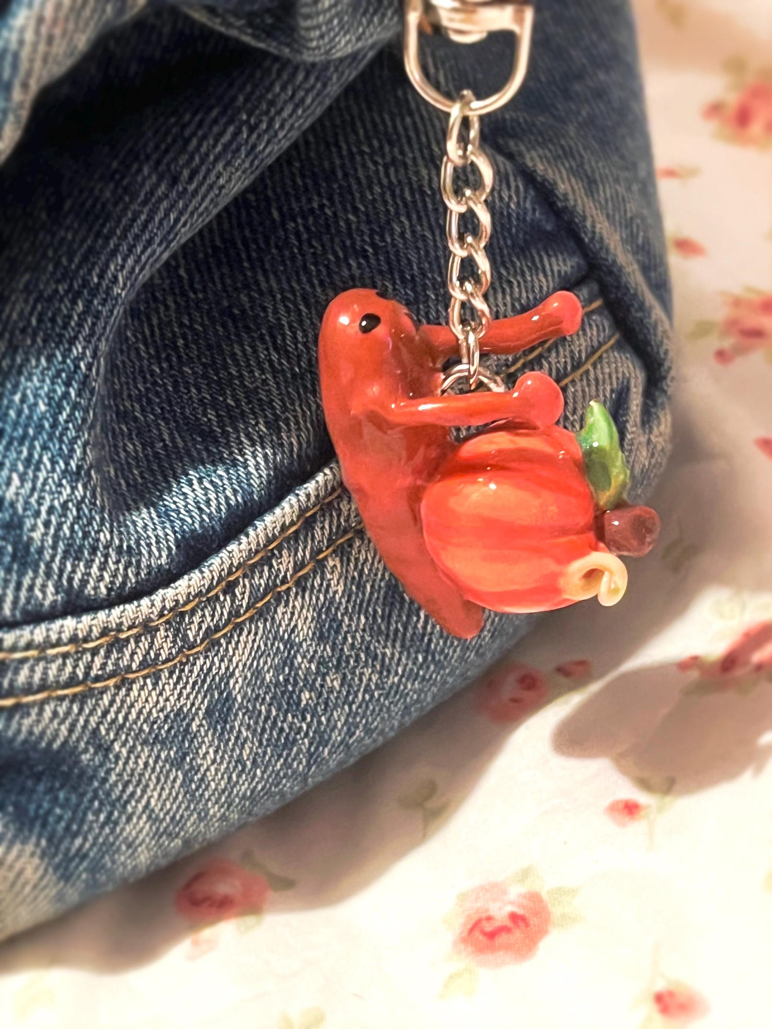 Pumpkim Snail Keychain - Etsy