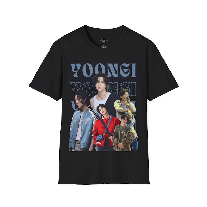 Yoongi BTS T-shirt, Suga BTS T-shirt - Etsy