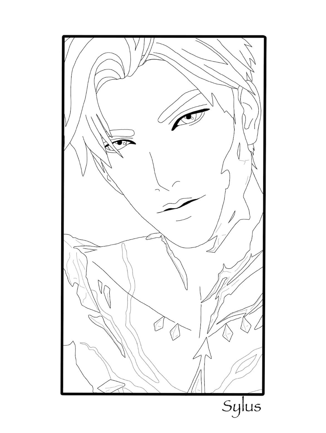 Love and Deepspace Coloring Page - Sylus - Etsy