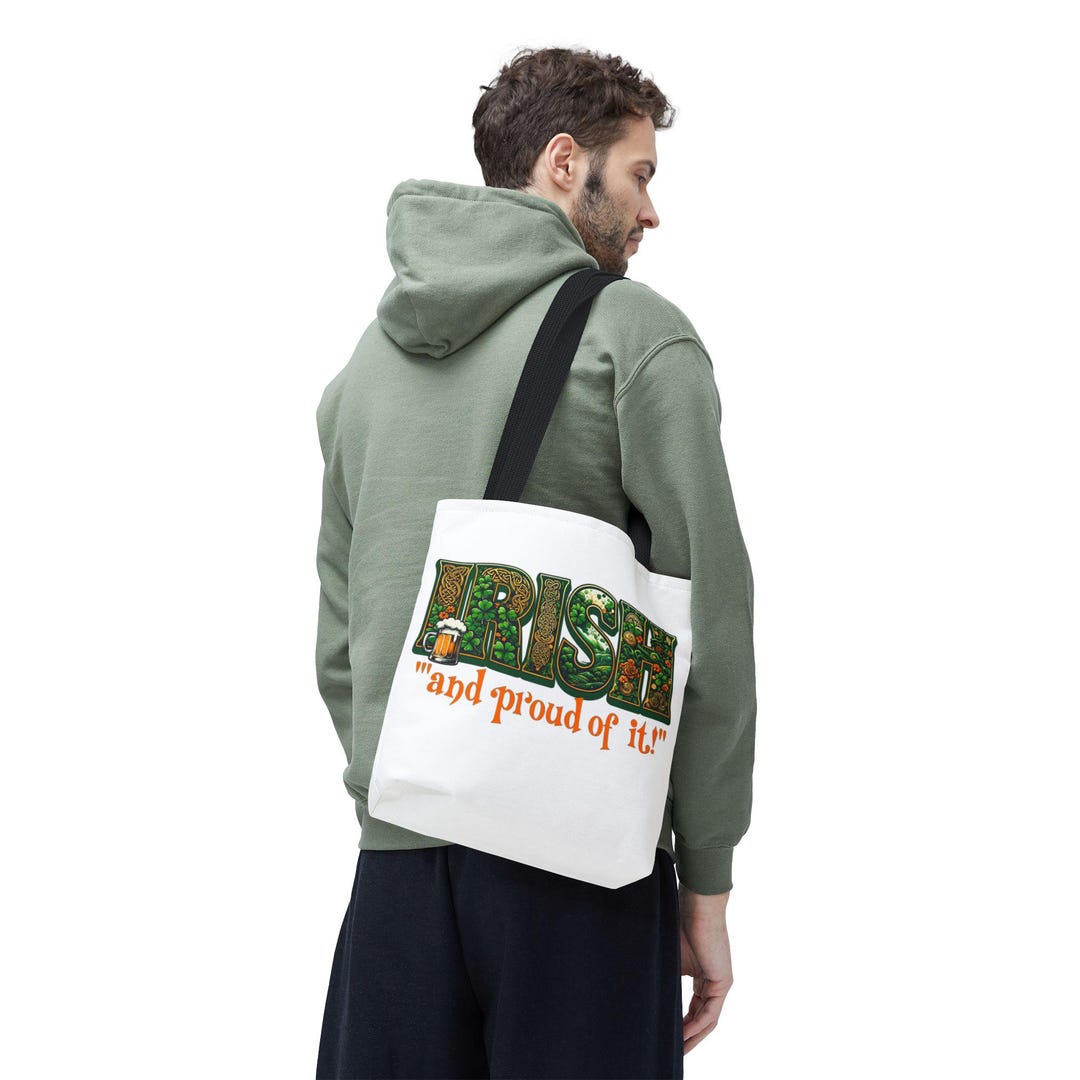 Irish Pride Tote Bag - St Patrick's Day Green Shamrock Carryall, Celtic ...