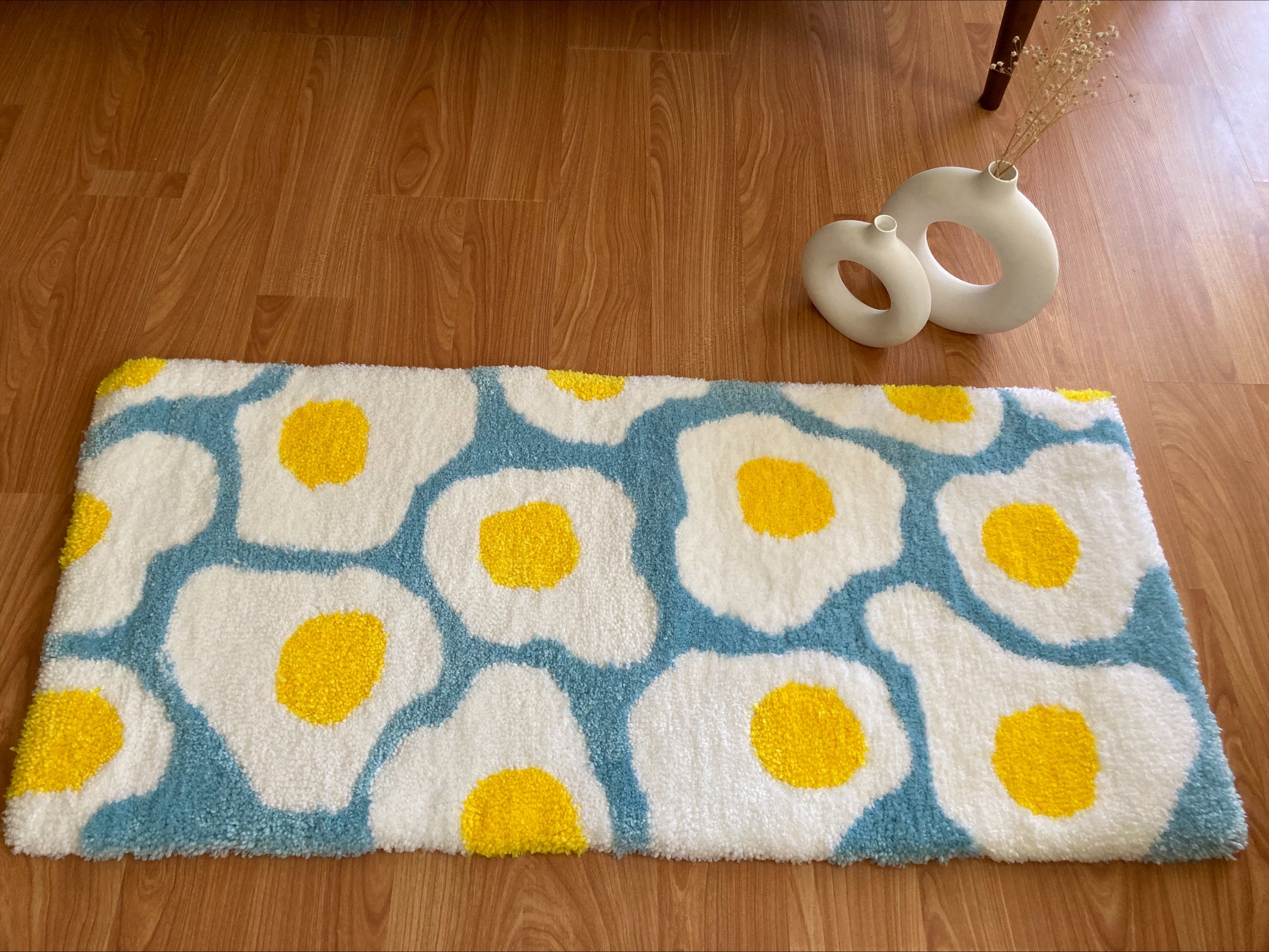 Egg World Tufted Rug / Handmade Tufted Rug / Tufted Rug / Handmade Rug ...