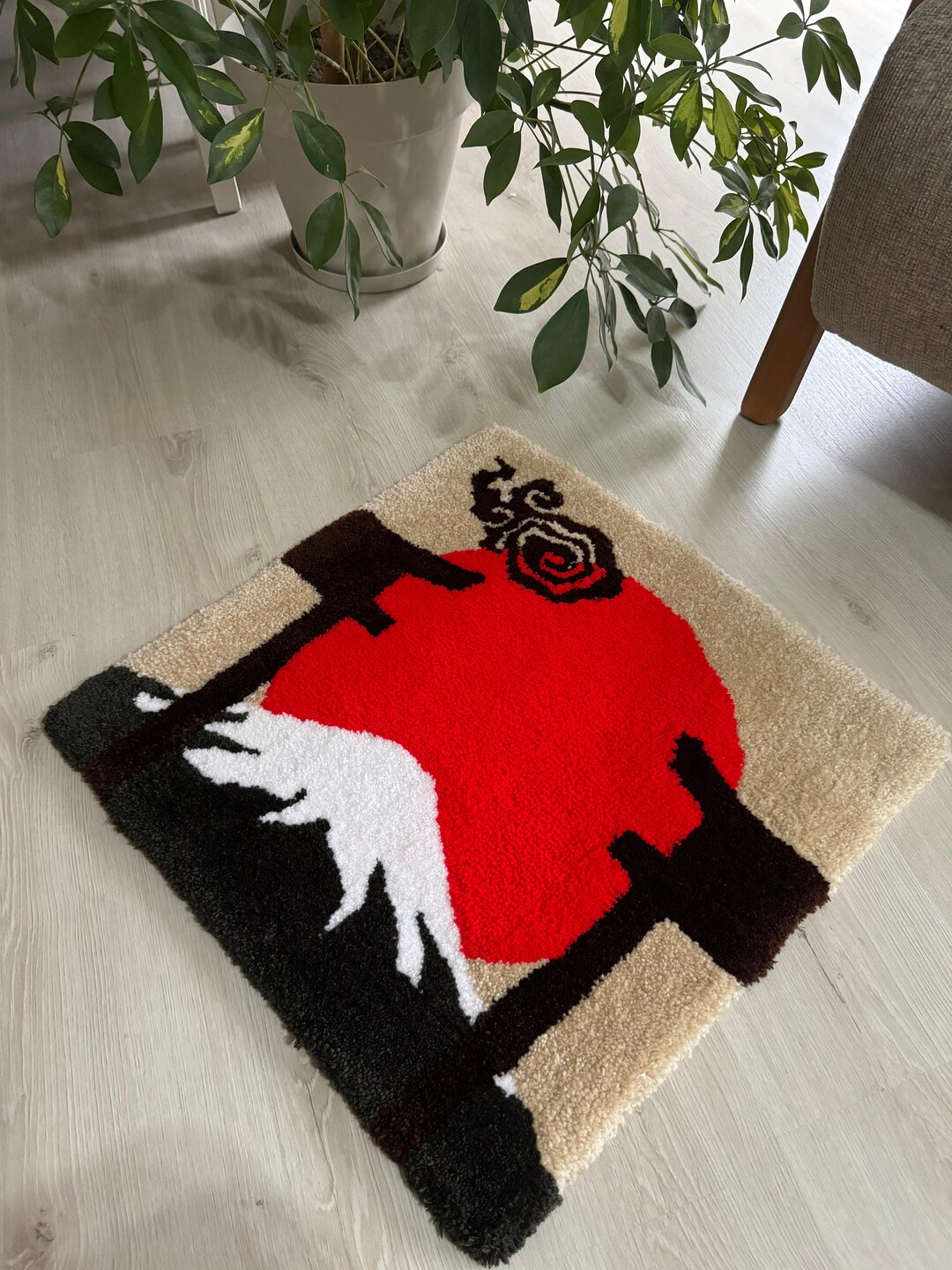 Vibe Osaka Tufted Rug / Mountain Tufted Rug / Tufted Rug / Handmade Rug ...