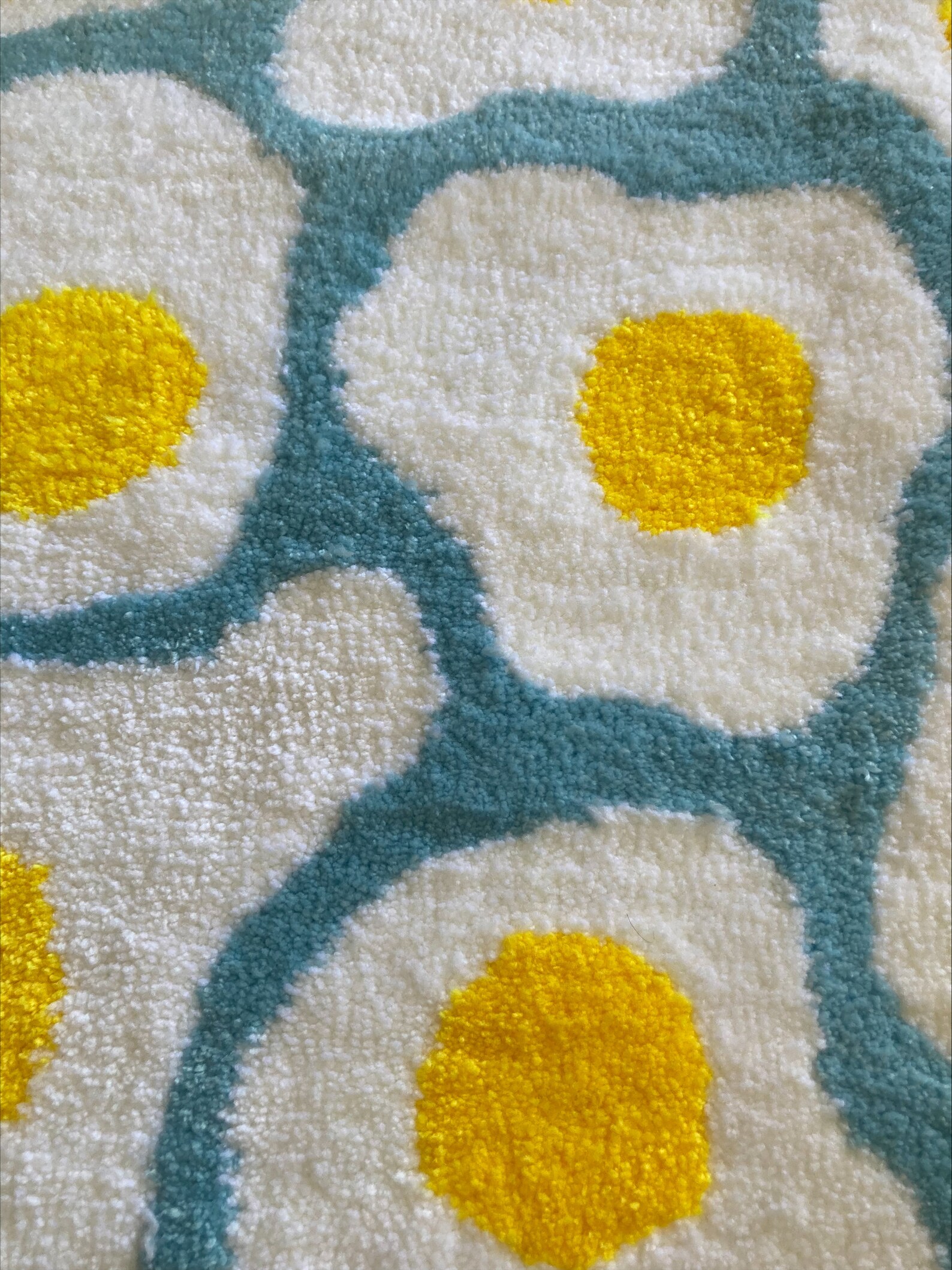 Egg World Tufted Rug / Handmade Tufted Rug / Tufted Rug / Handmade Rug ...