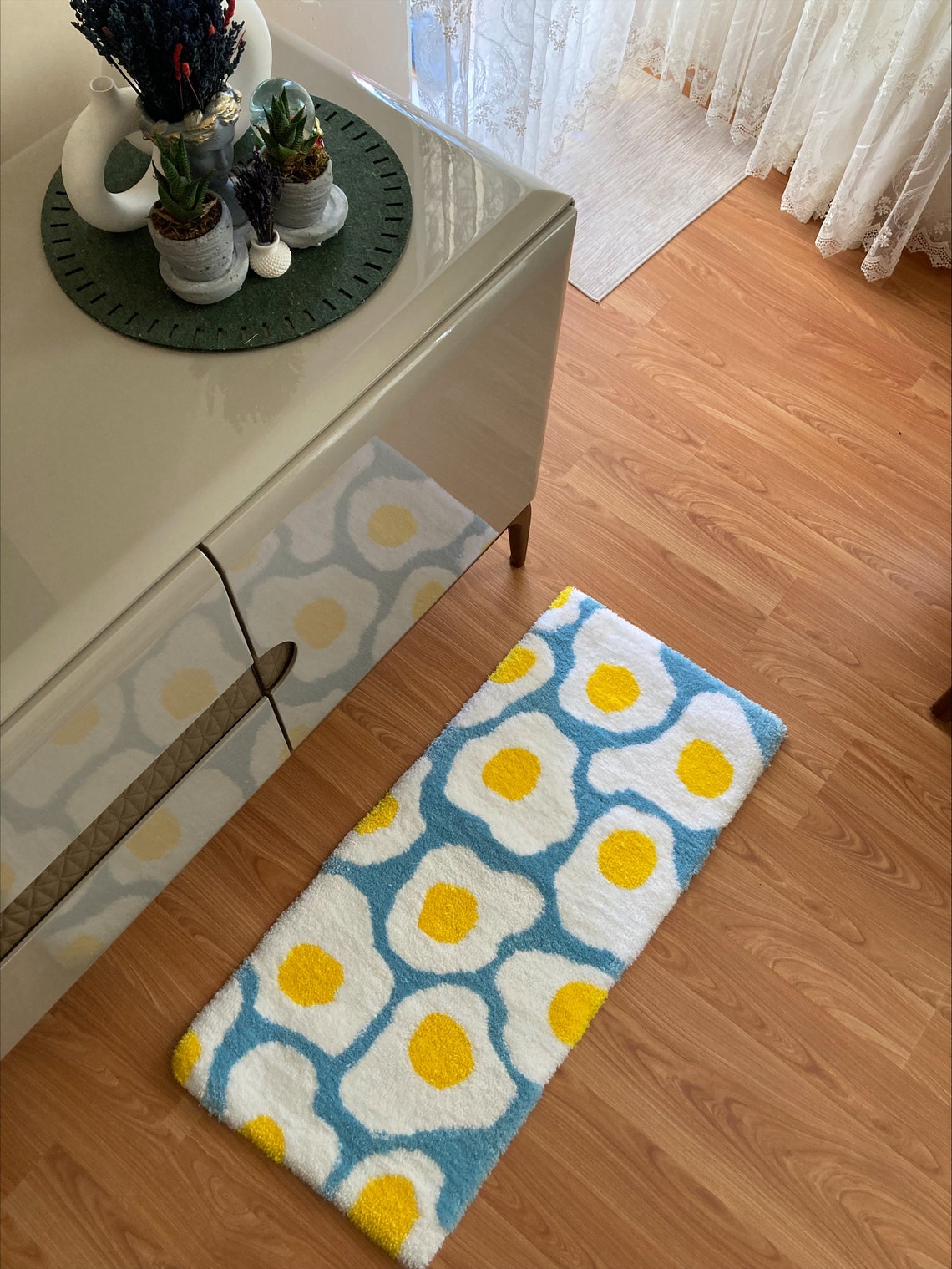 Egg World Tufted Rug / Handmade Tufted Rug / Tufted Rug / Handmade Rug ...