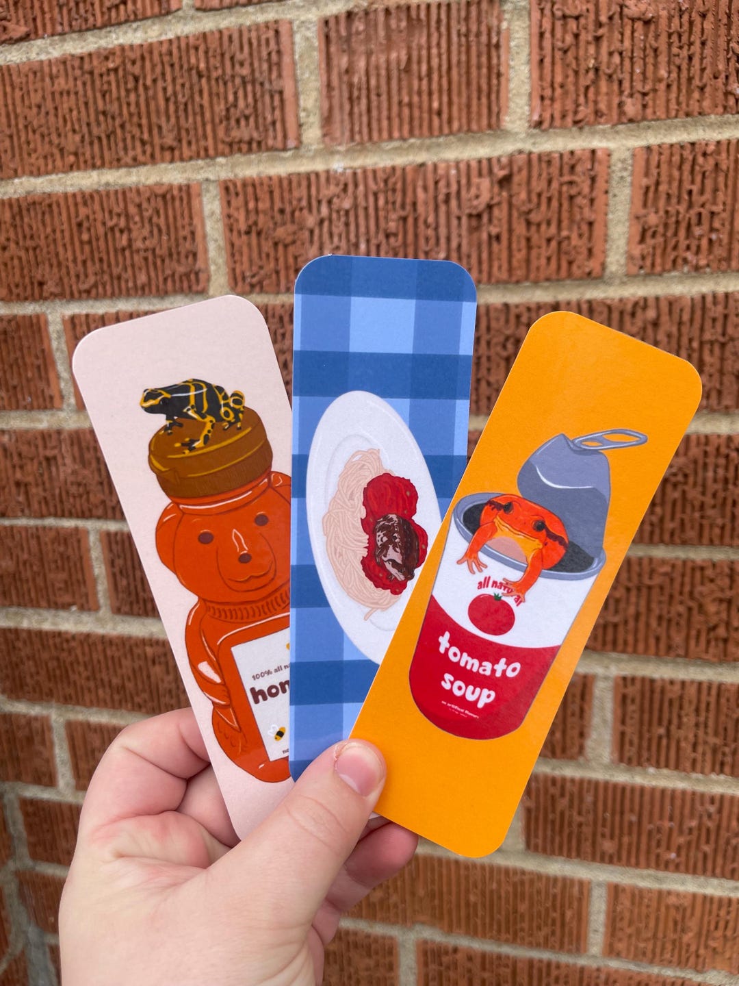 Frog and Foods Bookmarks | Glossy | Tomato, Poison Dart, Rain | Soup ...
