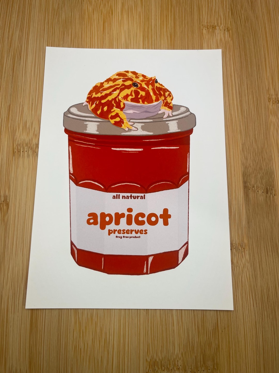 Apricot Pacman Frog on Jar Art Print | Silly & Cute | Beautiful Home ...