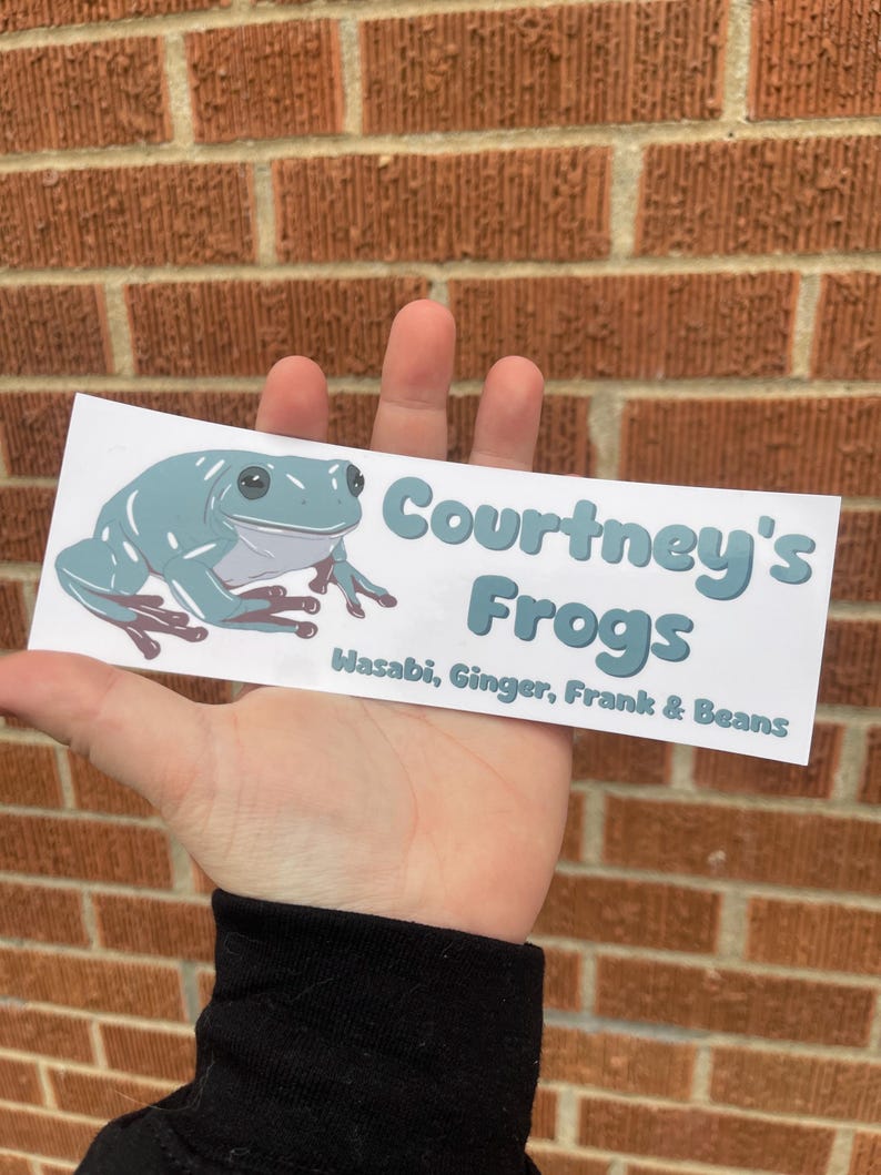 Custom Frog Enclosure Sticker – Personalized Tank Name Tag - Etsy