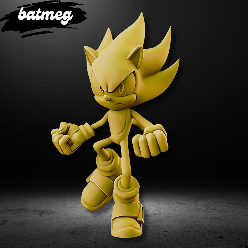 Super Sonic and Super Shadow Toy - Etsy