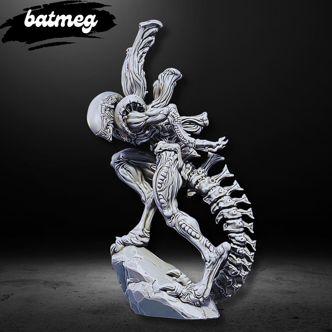 Xenomorph Standing Figure, Alien Stl 3D Printing, Stl 3D Model Design ...