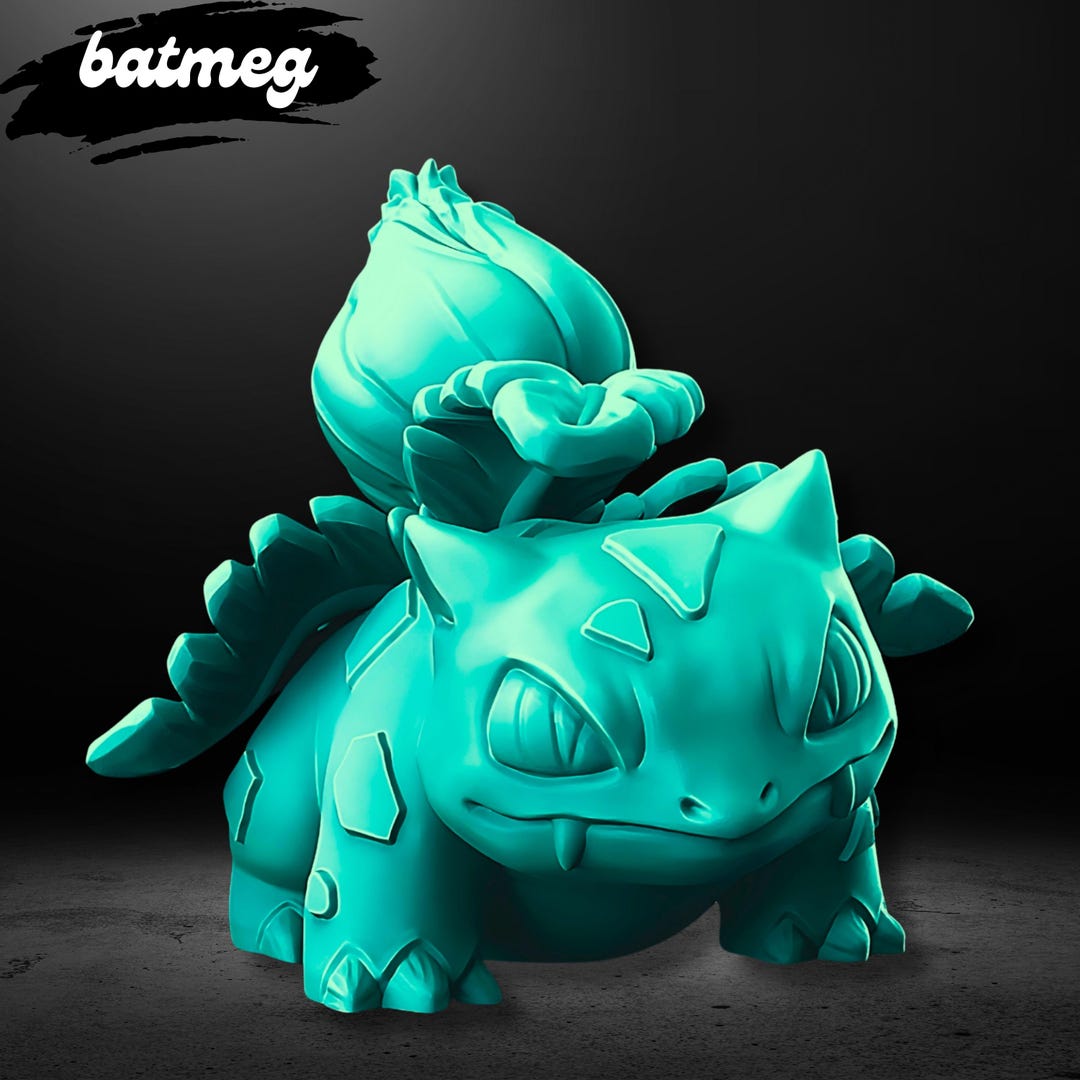 Ivysaur Figure, Pokemon Stl File 3D Printing, 3D Model Design, Ivysaur ...